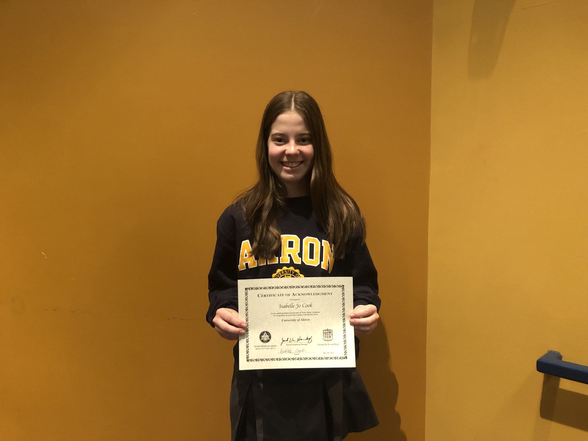 2023 Academic Signing - Notre Dame Academy