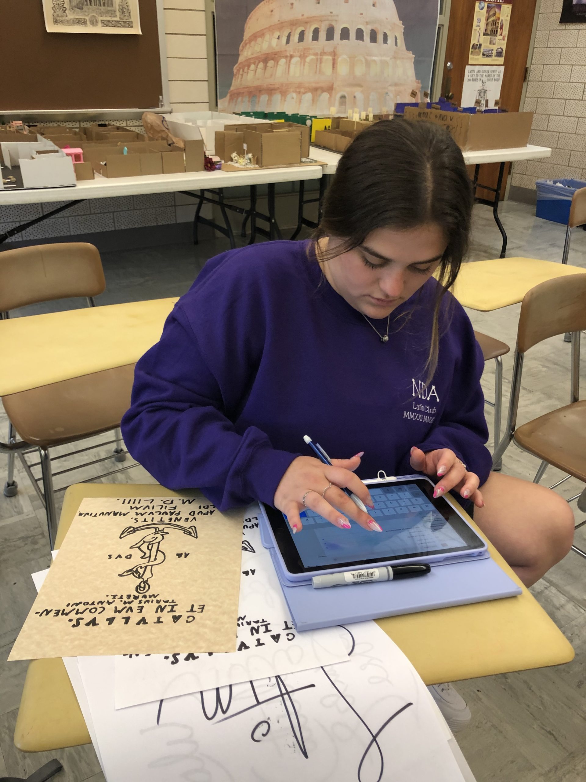 Scribes and Scholars: Latin Students Make Manuscripts - Notre Dame Academy